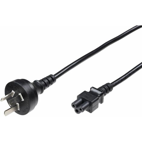 Microconnect - Pe150818 1.8m Power Plug Type i c5 Coupler Black - Cable ...