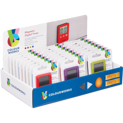 Kitchen Craft Colorworks Slimline timer thermometers Digital, set of 24 ...