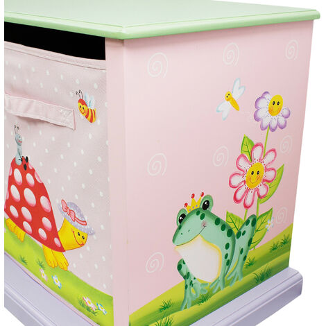 Fantasy Fields Magic Garden Kids Wooden Storage Canvas Drawers Toy Box ...