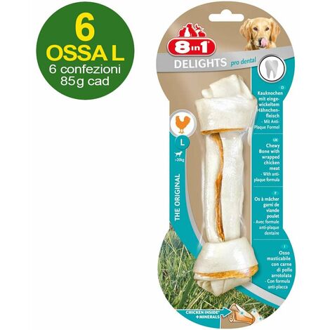 Collation 6 L d'os en peau de vache farcis de viande de poulet et de ...