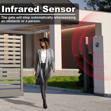 Hengda Motorización para cancela corredera 600Kg.Motor IP44 con 2 ...