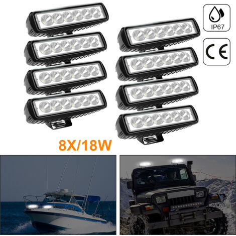 Hengda 18W Faro Trabajo LED Focos de Coche 12V 24V Faros Led Tractor ...