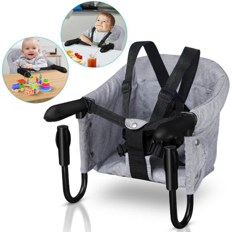 Hengda Silla de Mesa Plegable para Bebés, con Clips Antideslizantes ...