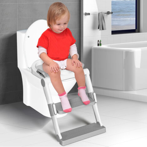Hengda Riduttore per wc per bambini pieghevole e regolabile con gradini ...