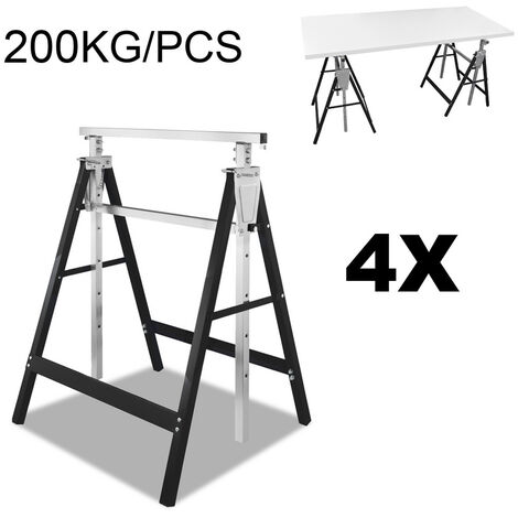 4X Scaffolding trestle Telescopic folding trestle Foldable with slip ...