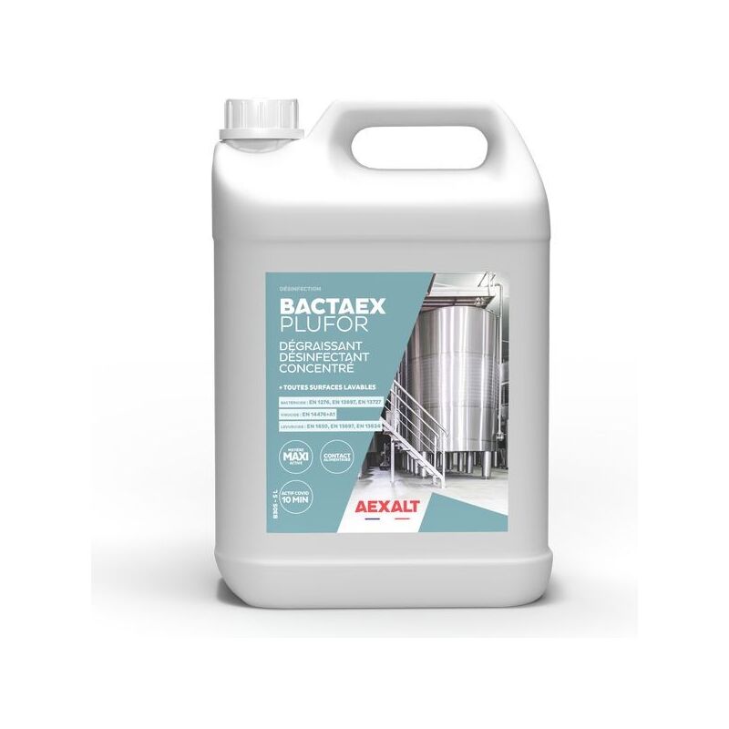 Nettoyant désinfectant concentré BACTAEX PLUFOR (5 litres) - B305 ...