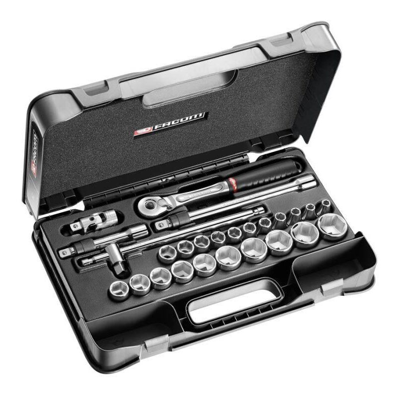 Coffret douilles 1/2" 6 pans métriques - 26 pièces - SL.171-4P6 - SL.171-4P6 - Facom