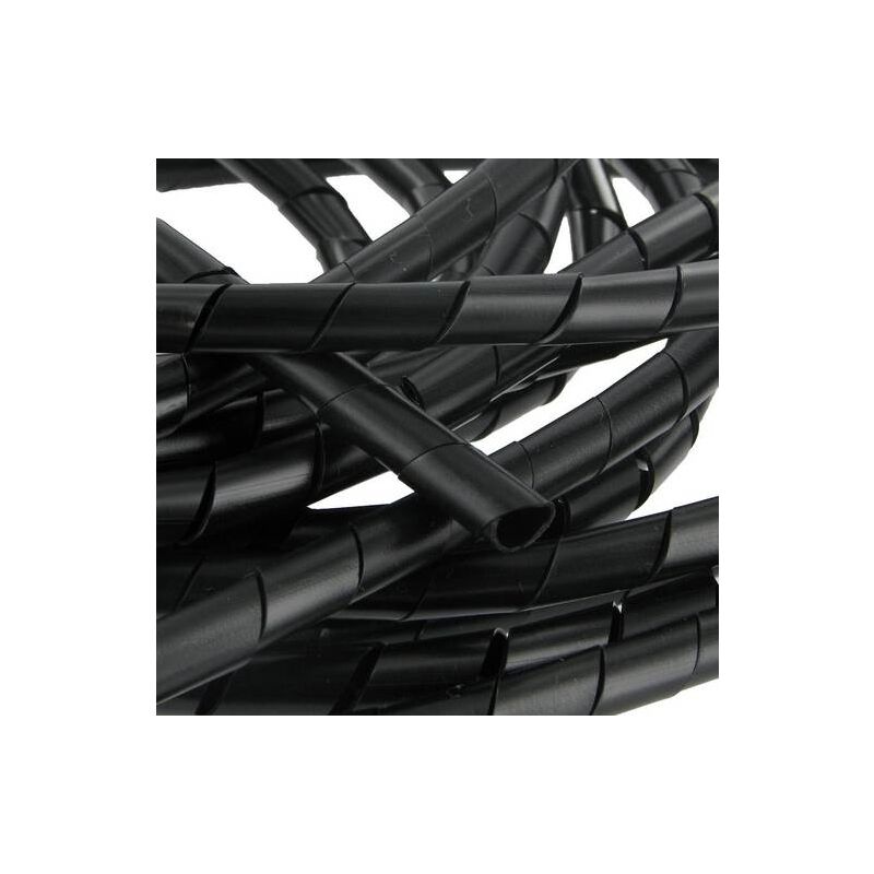 Gaine spiralee de 12 faisceaux de 12 à 70 mm noire Gaine spiralee de 12 faisceaux de 12 à 70 mm noire