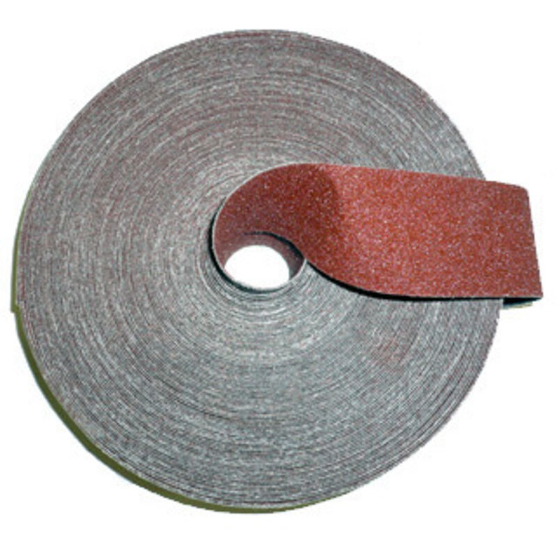 Rouleau abrasif d'atelier grain 40 papier a poncer toile 38 mm x 25 m