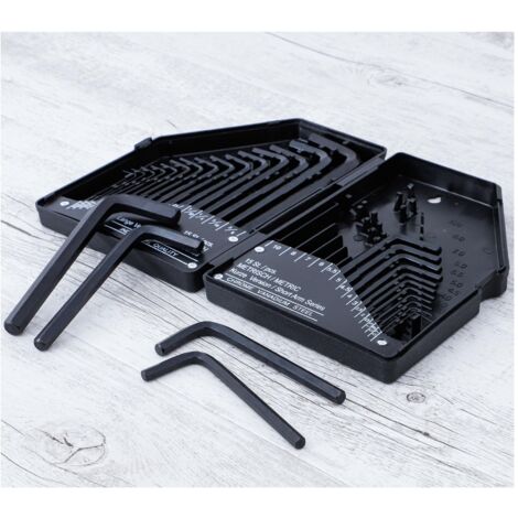 Cle male 6 pans cotes metriques et pouces, imperiales, anglaises