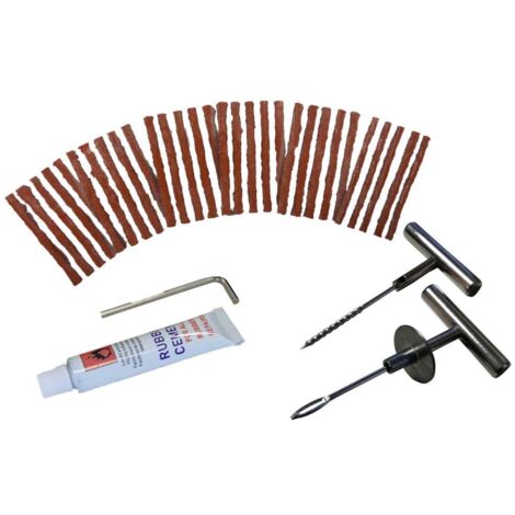 Kit de reparation pneus tubeless, pour crevaison auto/moto/vtt