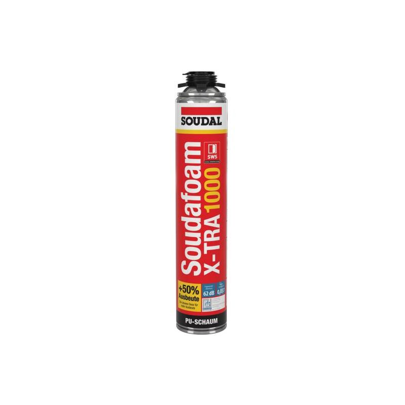 Soudal PU-Pistolenschaum Soudafoam Gun X-TRA 1000 B2 870ml 154776