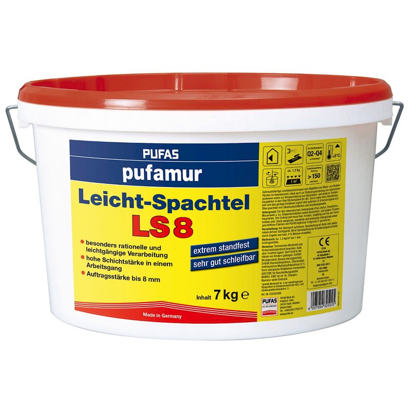 Pufas Pufamur Leichtspachtel 7kg 32502000