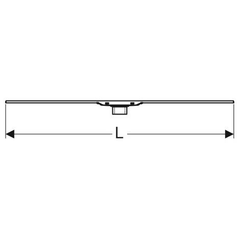 Geberit CleanLine60 Duschrinne Edelstahl 300-1300mm dunkel/gebürstet ...