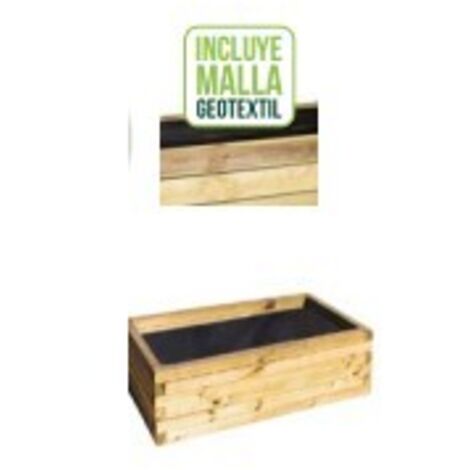 Faura - FAURA - Macetero de Madera Rectangular Grande
