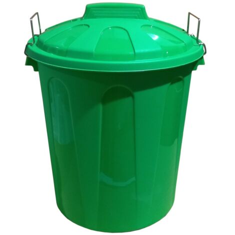 JARDIN202 - Cubo Basura de plástico con Tapadera Cubo almacenaje y ...