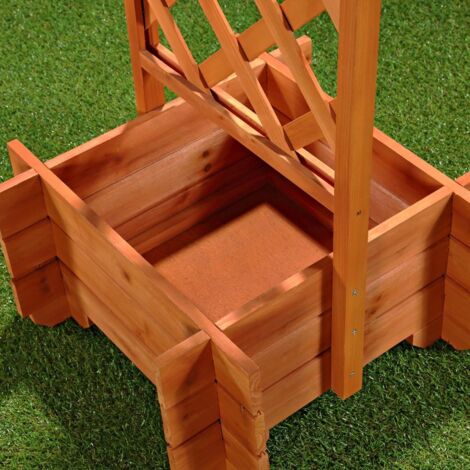 Melko Arche de rose Melko/piedestal avec 2 jardinières 50 cm x 50 cm x ...