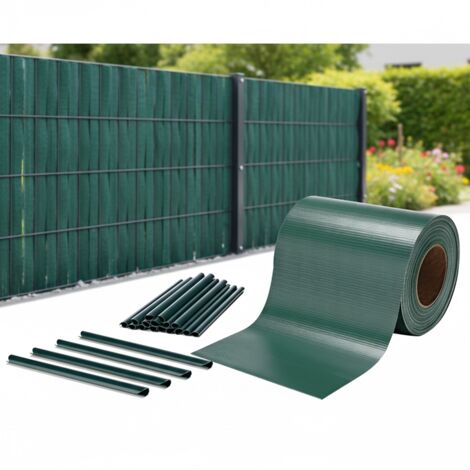 Melko Bandes de protection visuelle tapis à double tige 35 m de ...