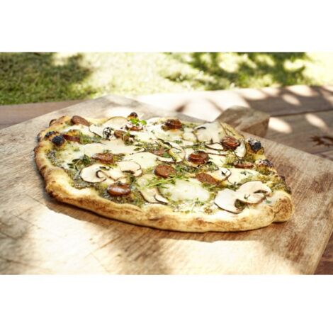 Tagliere pizza in bambu con manico 350 mm cozze by Ezooza