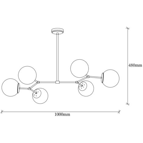 Lámpara Colgante Toano, 892opv1639, Color Estructura Blanco, Clase ...
