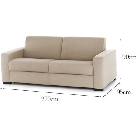 Talamo Italia Sofá fijo Elizabeth, Sofá de 3 plazas, 100% Made in Italy ...