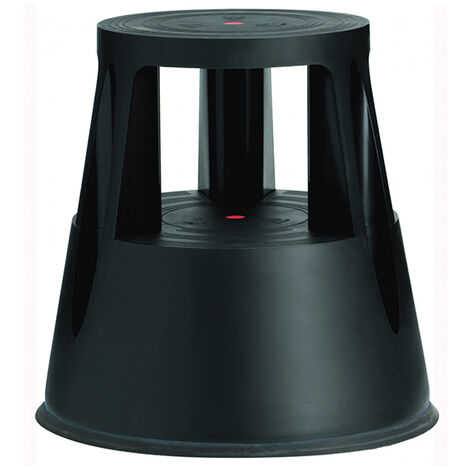 Scalino e pedana con ruote nero - altezza massima di lavoro 2.42m ...