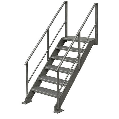 Scale industriali acciaio 2 gradini - Altezza da superare 0.40m - ETAGP0002