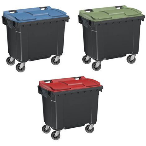 Conteneur 660 litres à préhension latérale avec tourillons - Couleur du ...