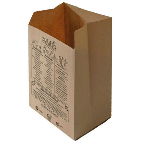 Lot de 300 sacs krafts compostables pour seau à compost 10 litres - C060003