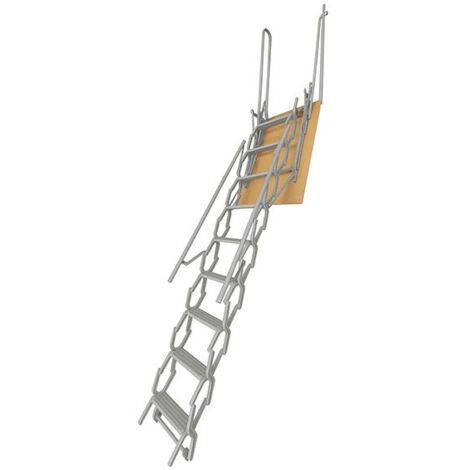 Scala retrattile a pantografo per accesso soppalco - Porta verticale ...