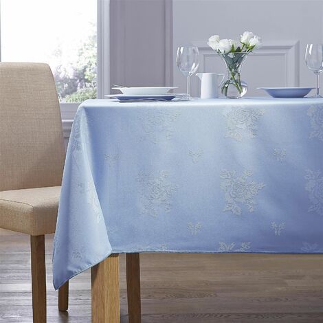 Damask Rose Tablecloth 54"x90" Rectangle For Dining Table Easycare