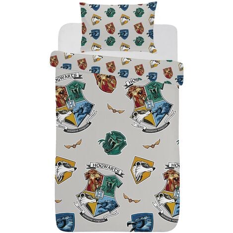 Harry Potter Bedding Reversible Duvet Cover Set Gryffindor Ravenclaw ...