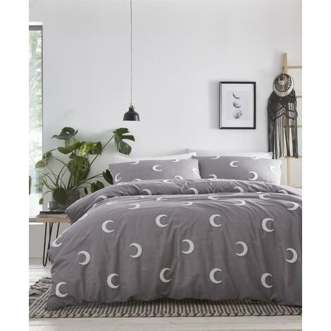 Portfolio Home Crescent Tufted Twilight Duvet Cover Sets Grey Single ...