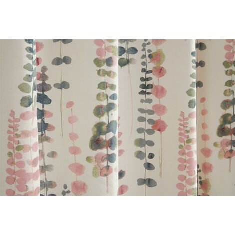 Sundour Santa Maria Flamingo Curtains Pink 46"x72" Ready Made Fully ...