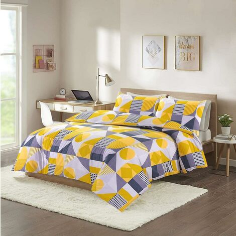 Modern Geometric Super King Bedding Duvet Cover Set Modern Style ...