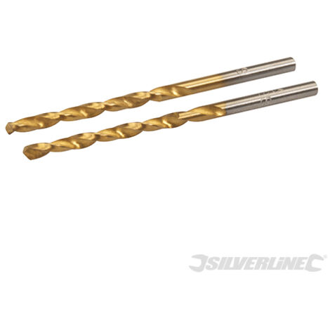 Mèches en acier rapide HSS titané, 2 pcs, 3 mm, 3 Mm