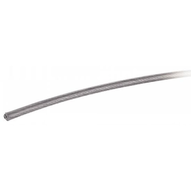 Câble monotoron 1x19 - Avec gaine PVC transparente - Inox A4 ØCâble 3mm ...