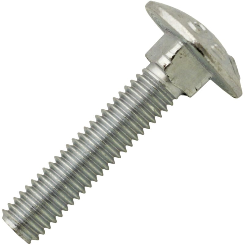 Vis tête bombée à collet carré TRCC DIN 603 acier 4.6 M6x50mm - Boite de 50