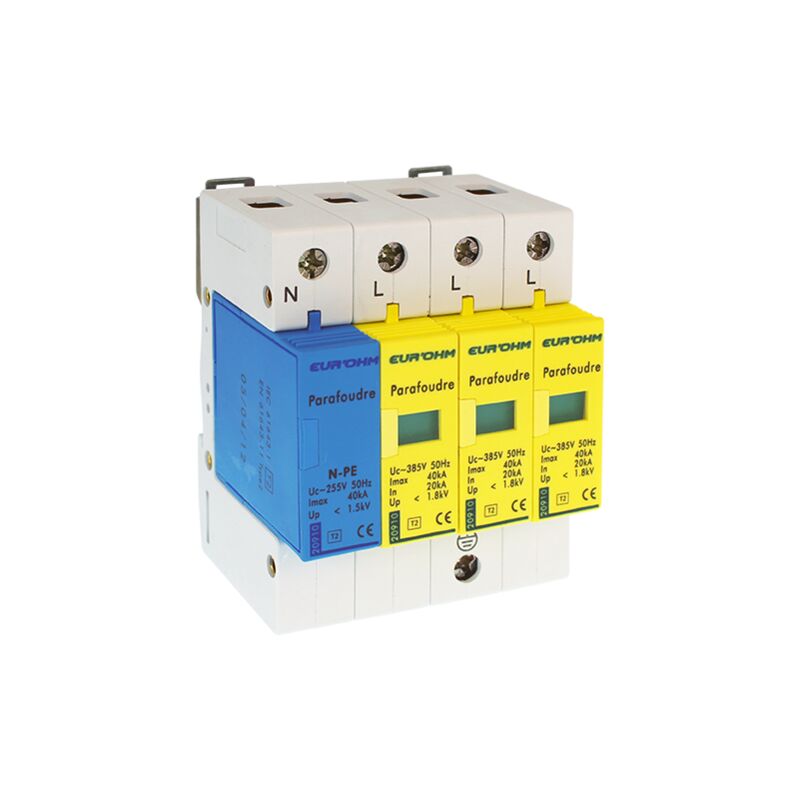 Parafoudre Type 2, Imax 40kA, In 20kA 3P+N