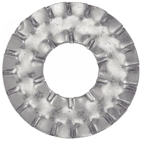 Rondelle -Eventail- à double dentures - Type large DD - Acier Zn Ø10 mm ...