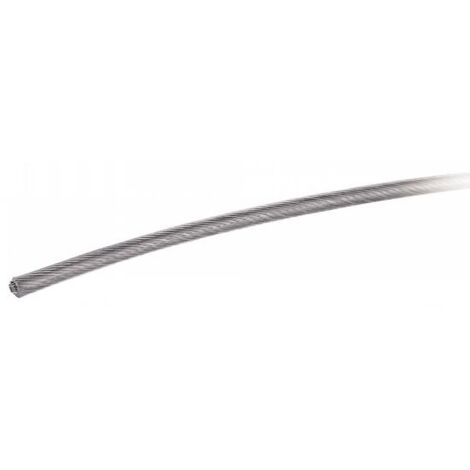 Câble monotoron 1x19 - Avec gaine PVC transparente - Inox A4 ØCâble 3mm ...