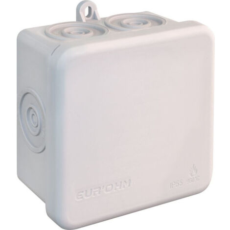 Boîte étanche de dérivation IP55 - 960° - Dimensions - Dim 80x80x45 - 7 ...
