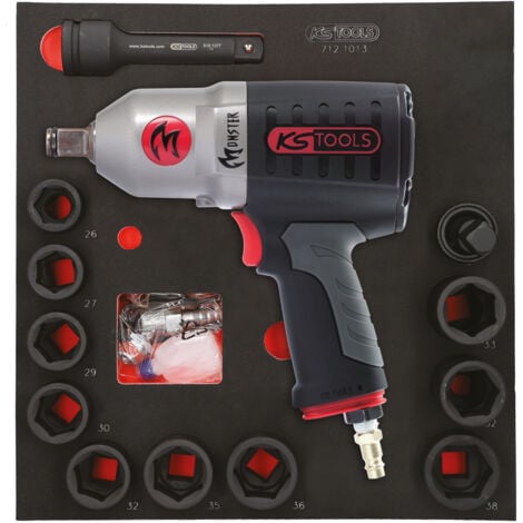 KS Tools - Module de douilles et clé à chocs pneumatique 3/4'', 13 pièces - 712.1013