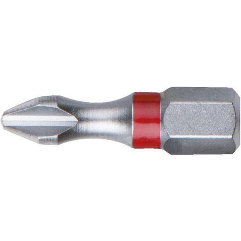 KS Tools - Boite de 5 embouts à code couleur TORSIONpower®, L. 25 mm -1/4''- PHILLIPS®, PH2 ...