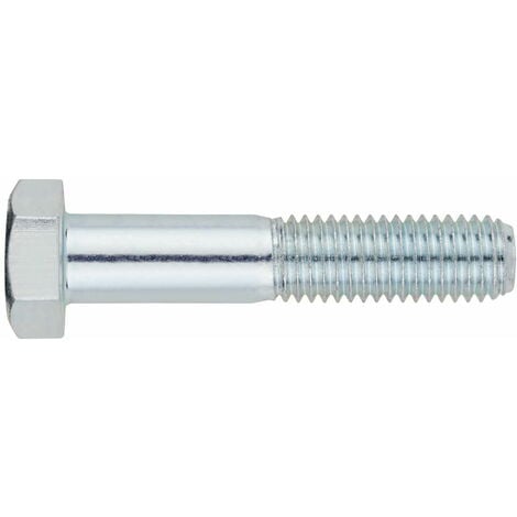 Vis métrique 8.8 - Tête hexagonale partiellement filetée - Zinguée M10 x 40 - Boite de 200