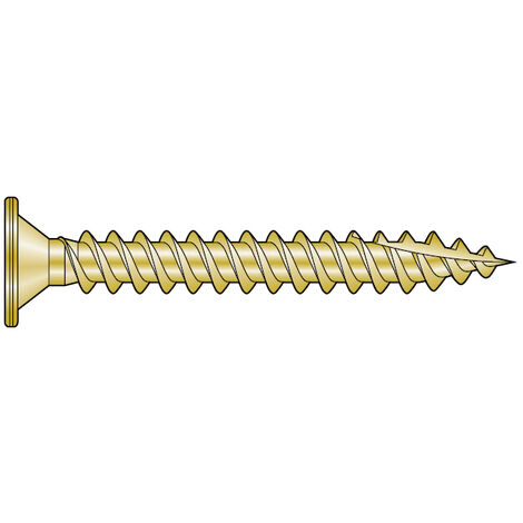 Vis pour joint debout - zingué jaune - Acier inoxydable 5x40mm - Boite ...