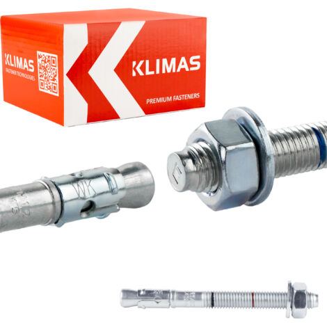 Goujon d'ancrage zingué blanc - tige et bague zinguée 10x105 - Boîte de 25