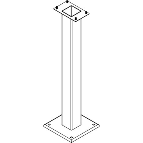 Poteau de support pour armoire ou coffret électrique