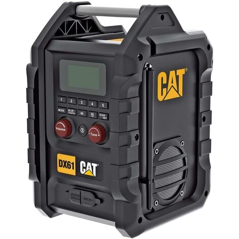 RADIO WITH DAB AND BLUETOOTH 18V CATERPILLAR DX61B MACHINE ONLY