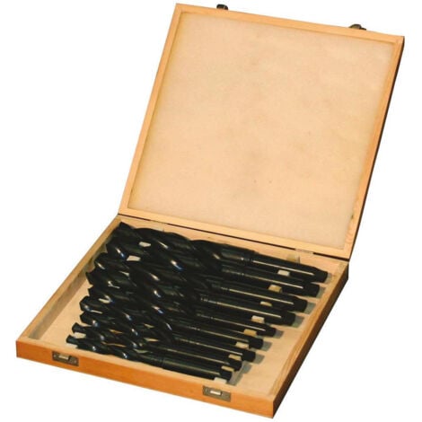 Set of 10 morse cone bits hss x metal 24 - 31.5 cm Holzmann spsmk3